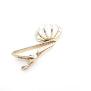 Accessories | Vintage Sparkly Crackled Clear Glass Tie Clasp | Poshmark